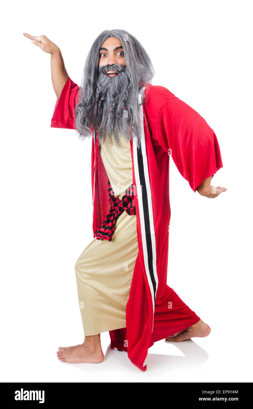 Warlock man in robe Cut Out Stock Images & Pictures - Alamy