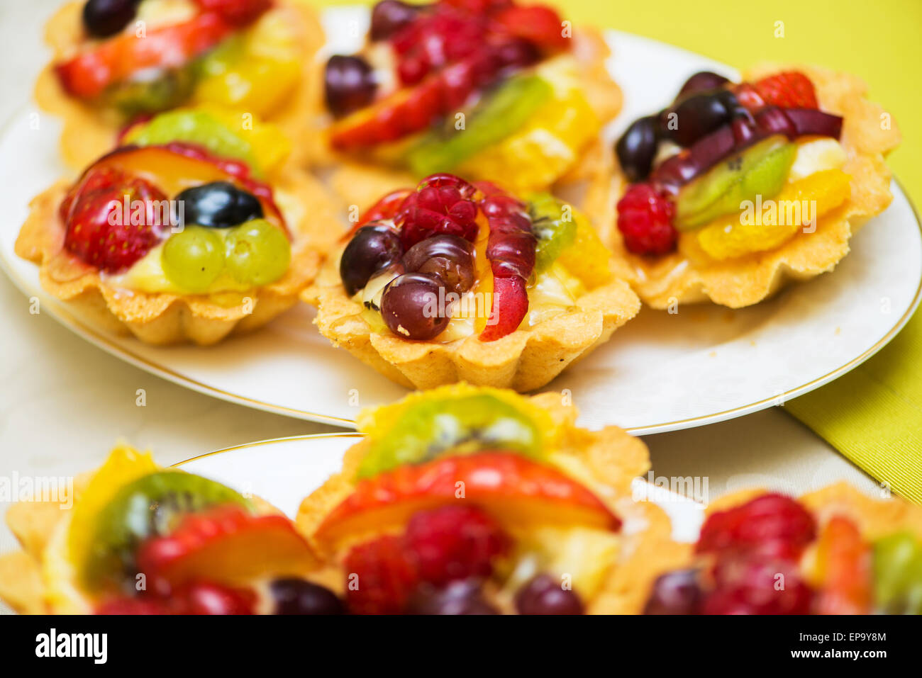 Tasty sweets in the plate Stock Photo - Alamy