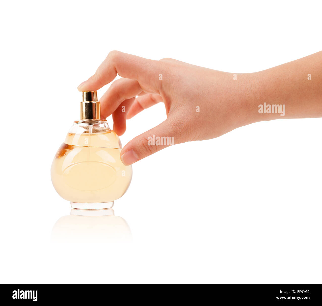 woman hands spraying perfume Stock Photo - Alamy