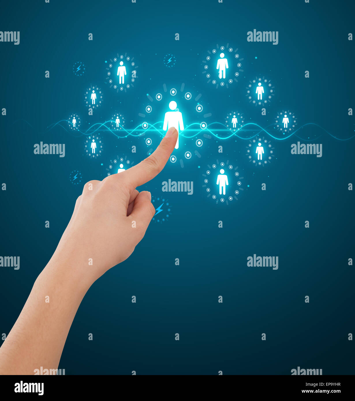 Screen icons finger hi-res stock photography and images - Alamy