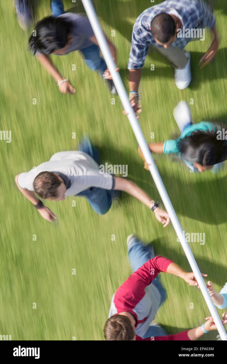 Balancing on pole hi-res stock photography and images - Alamy