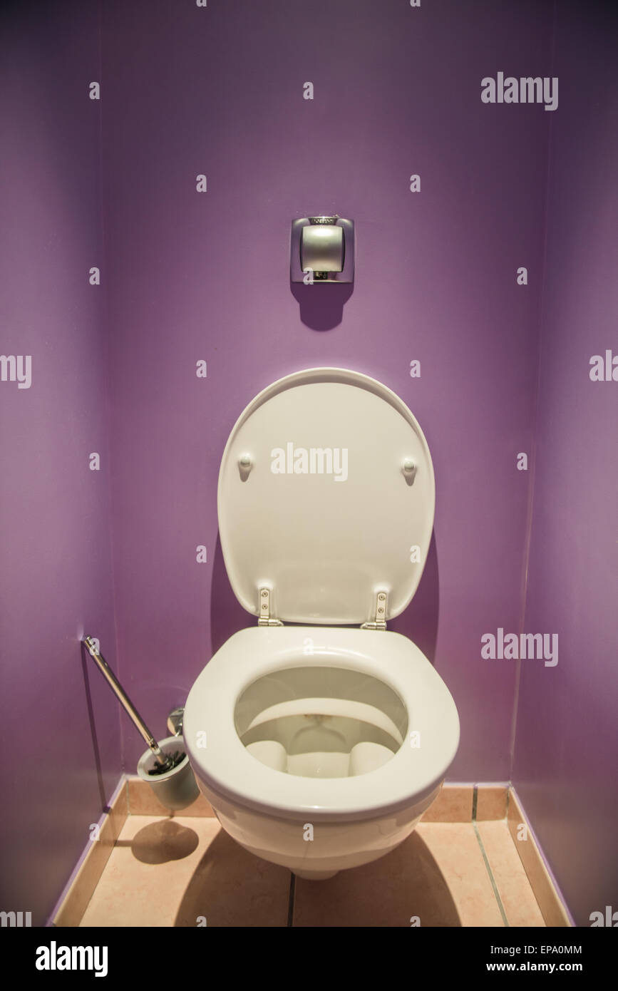 Toilet seat in modern room Stock Photo - Alamy