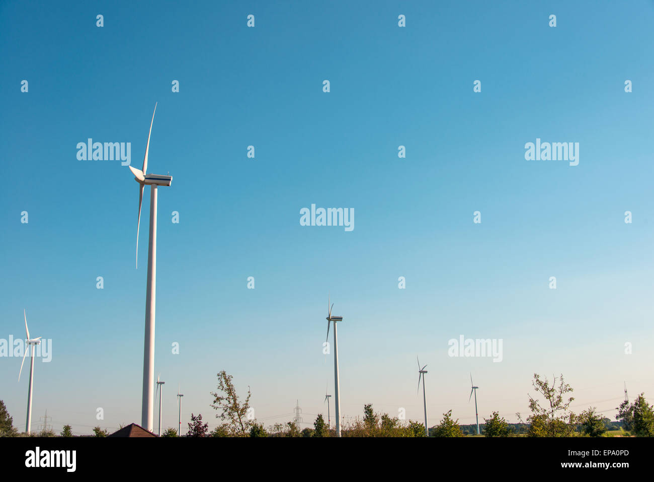 Wind mills during bright day hi-res stock photography and images - Alamy