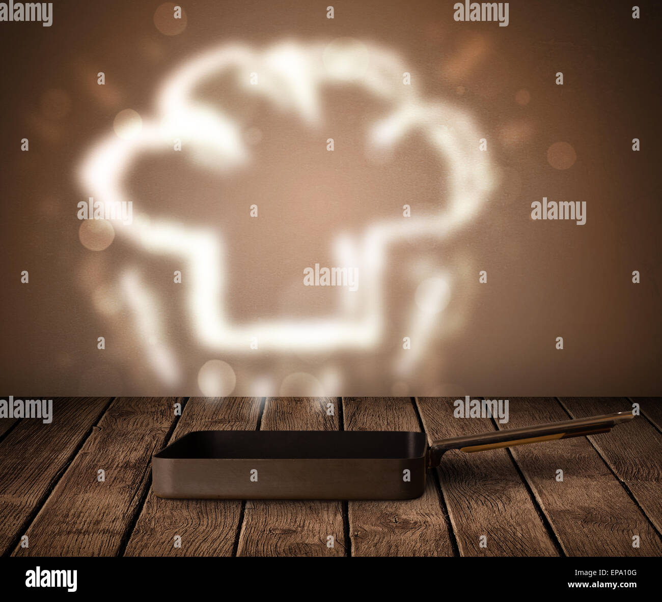 Chef hat above cooking pot Stock Photo - Alamy