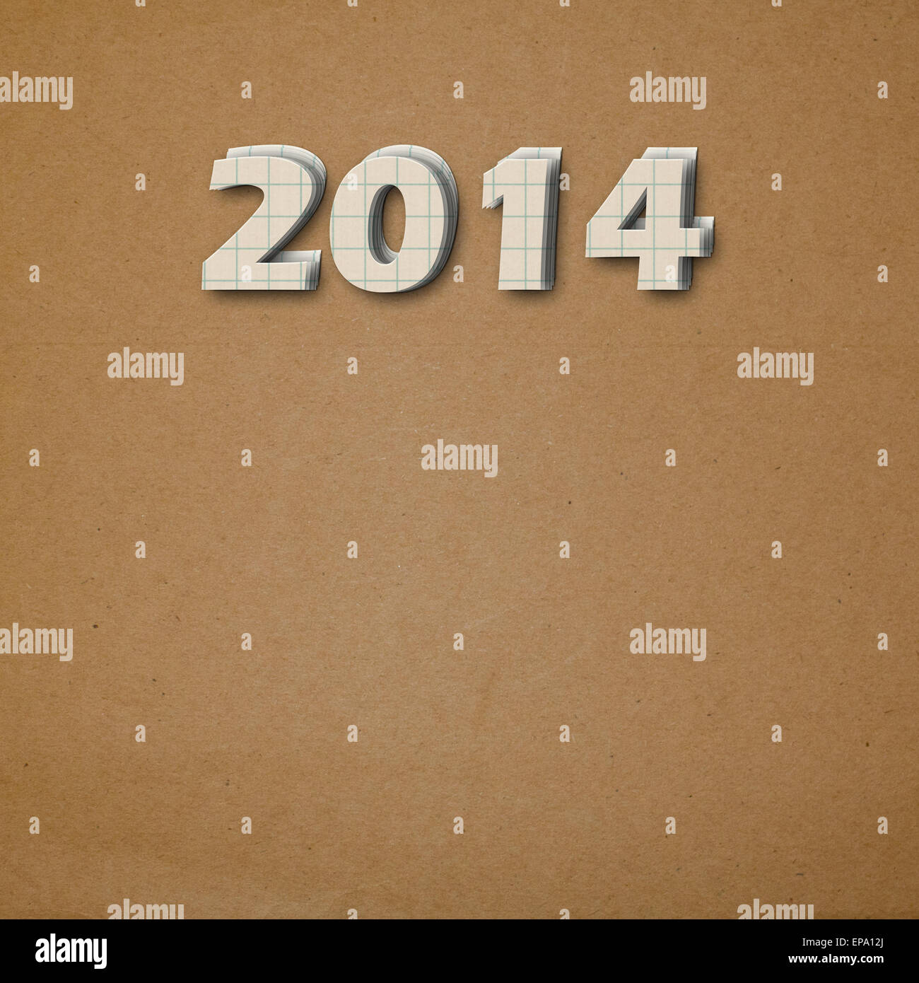 Paper numbers of new 2014 on an abstract background Stock Photo - Alamy