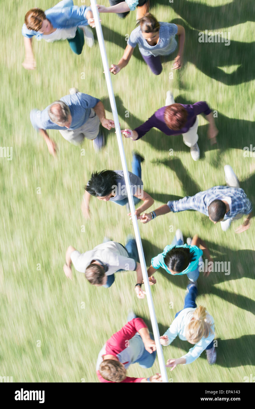 Balancing on pole hi-res stock photography and images - Alamy