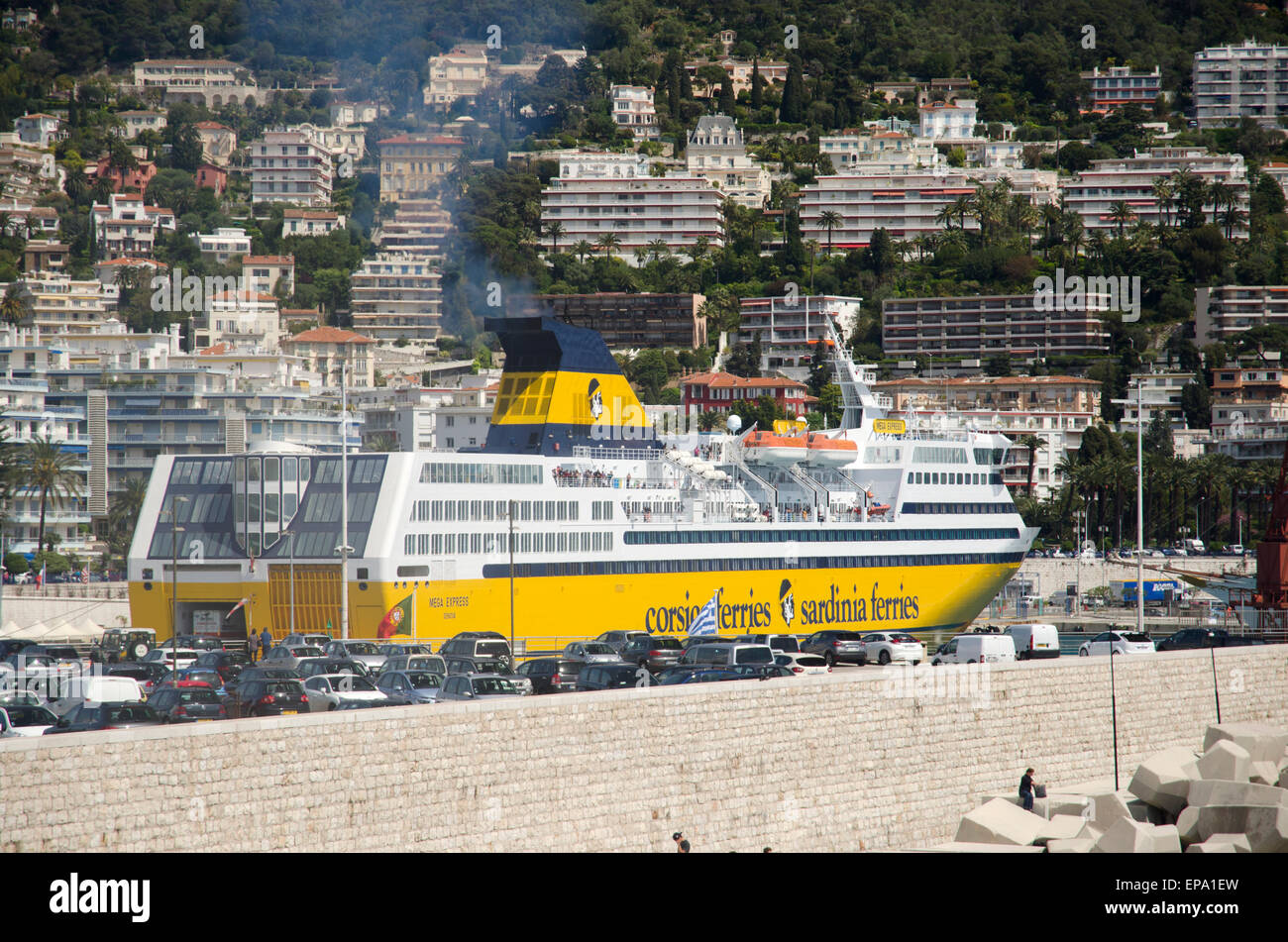 A ferry in Port du Nice, France Stock Photo - Alamy