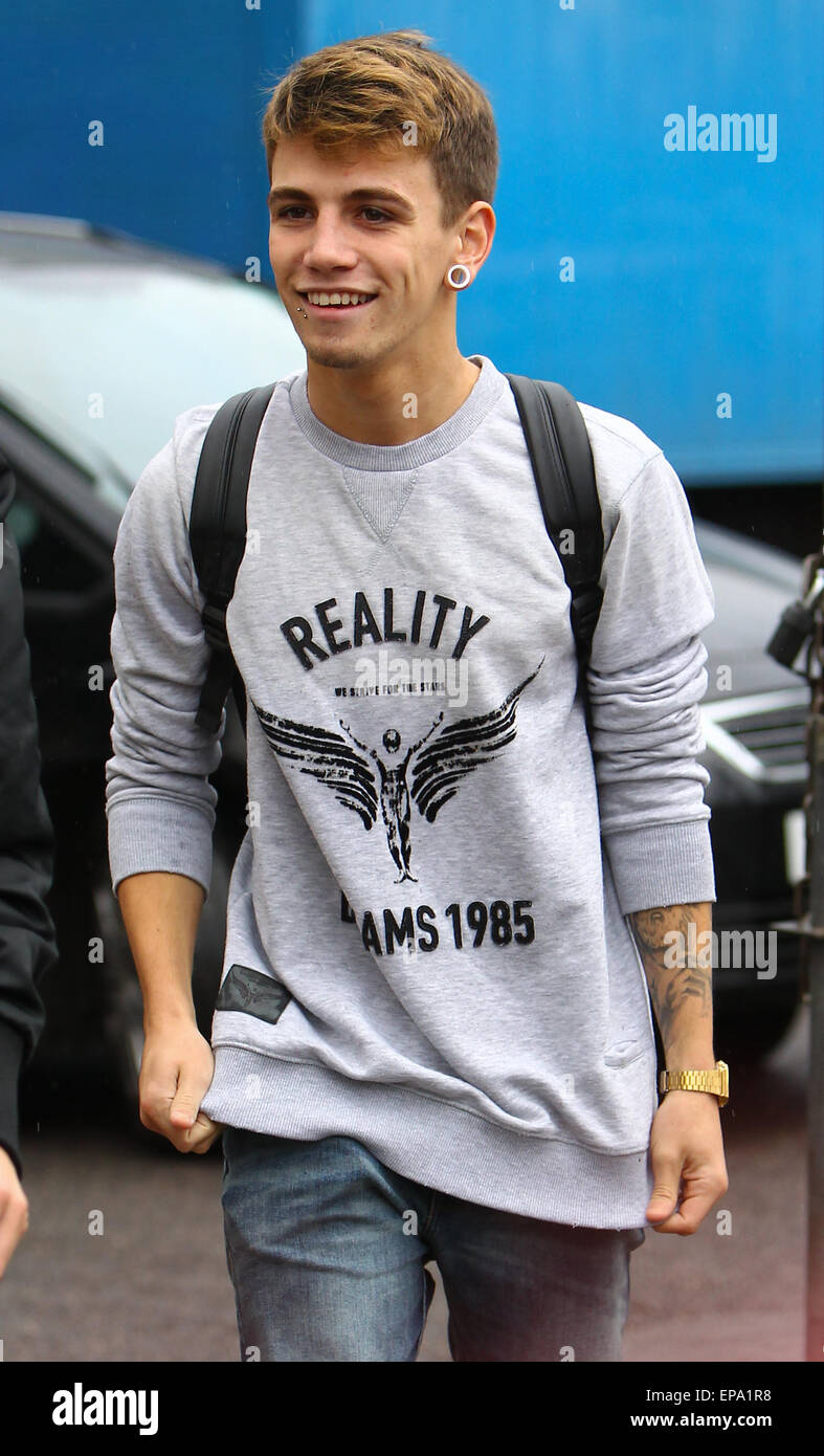 X Factor finalists arriving at Fountain Studios Featuring: Jake Sims ...