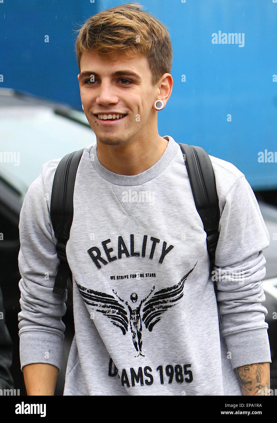X Factor finalists arriving at Fountain Studios Featuring: Jake Sims ...