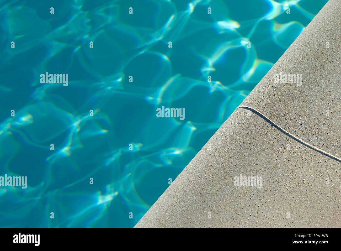 Close up of a swimming pool in Summer Stock Photo - Alamy