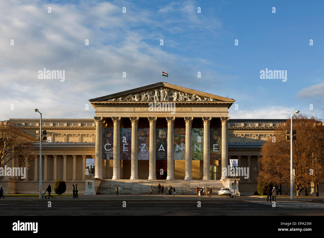 The Museum of Fine Arts (Szépművészeti Múzeum) at Hero's Square in ...