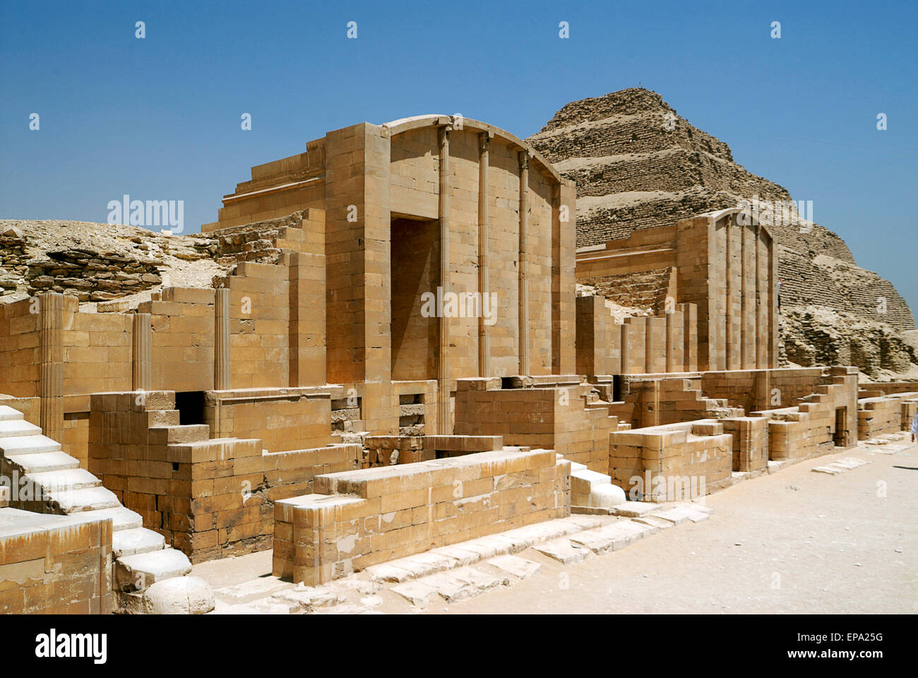 Step Pyramid of Djoser Stock Photo - Alamy