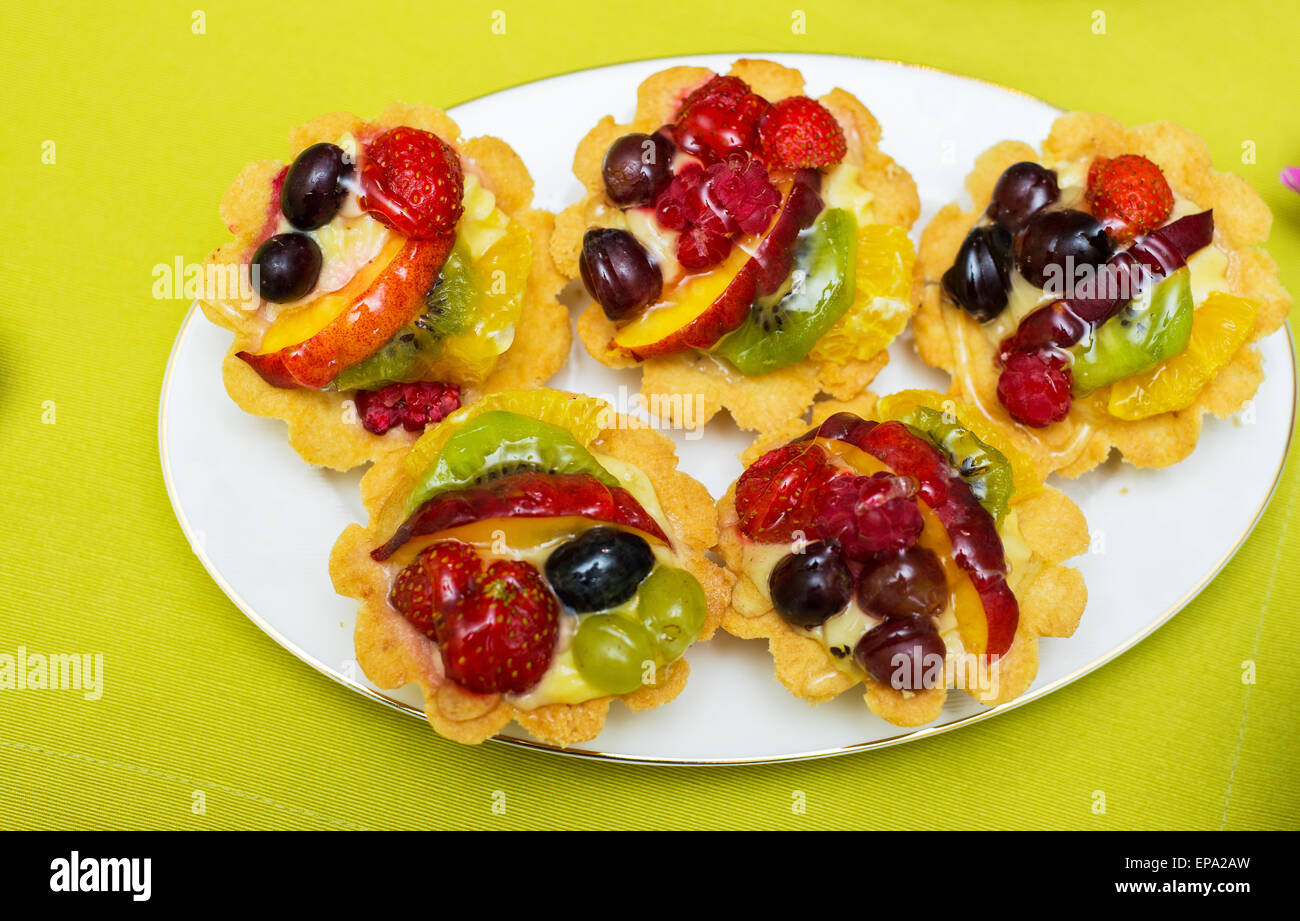 Tasty sweets in the plate Stock Photo - Alamy