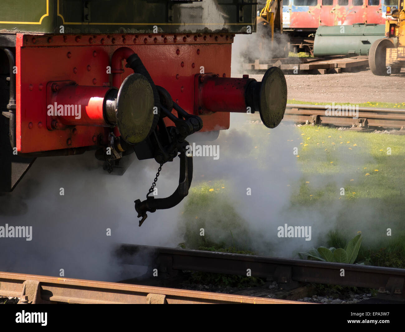 vintage steam locomotive Lord Phil at Peak Rail heritage steam railway ...