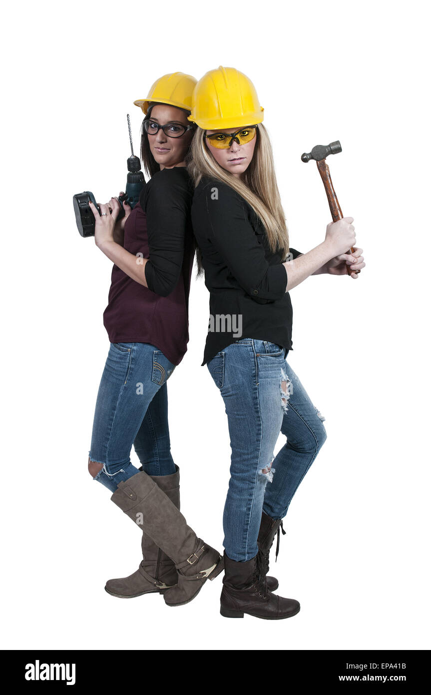 Female Construction Worker Stock Photo - Alamy