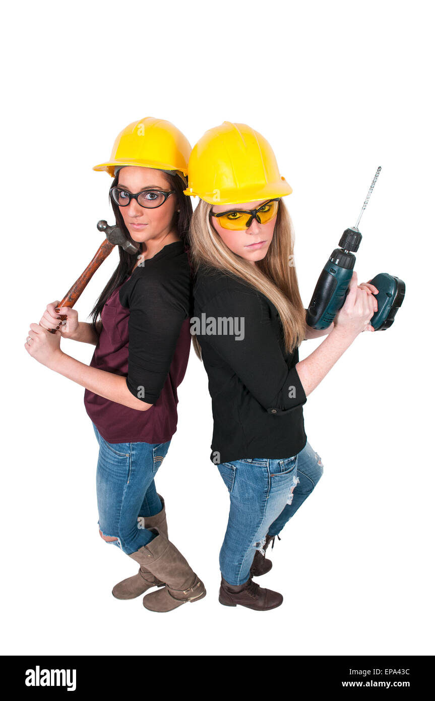 Female Construction Worker Stock Photo - Alamy