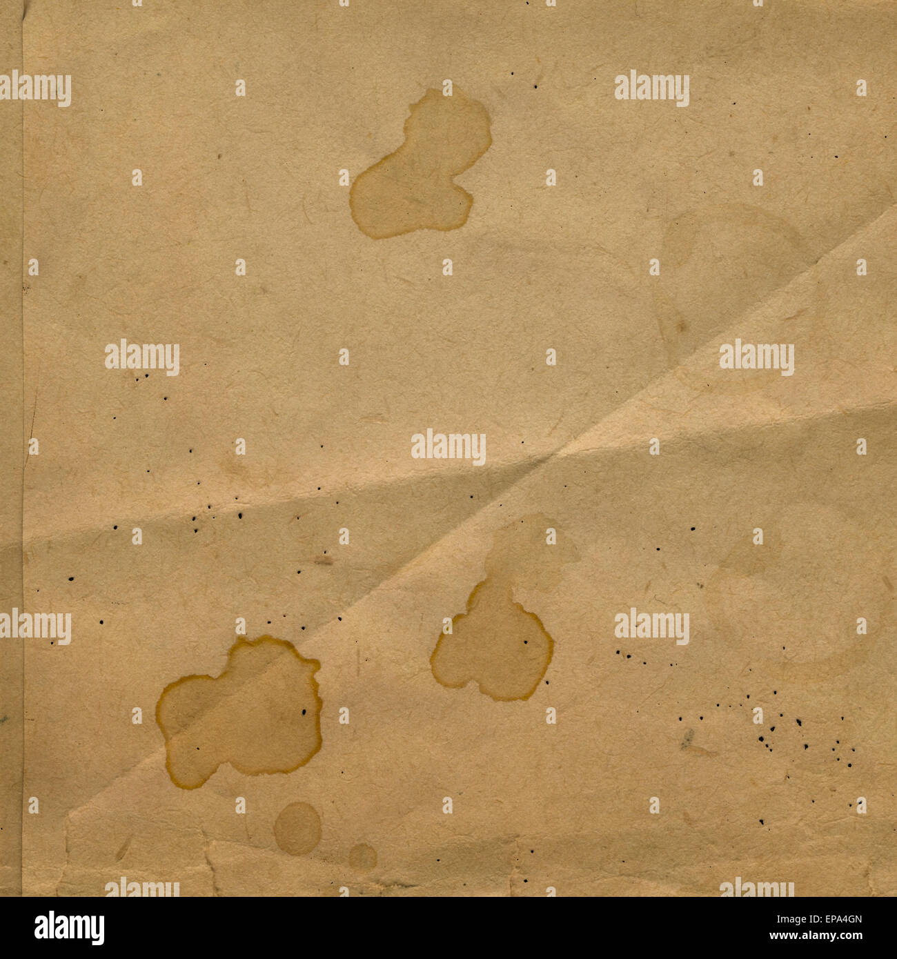 Old crumpled paper with stains of coffee or tea Stock Photo - Alamy