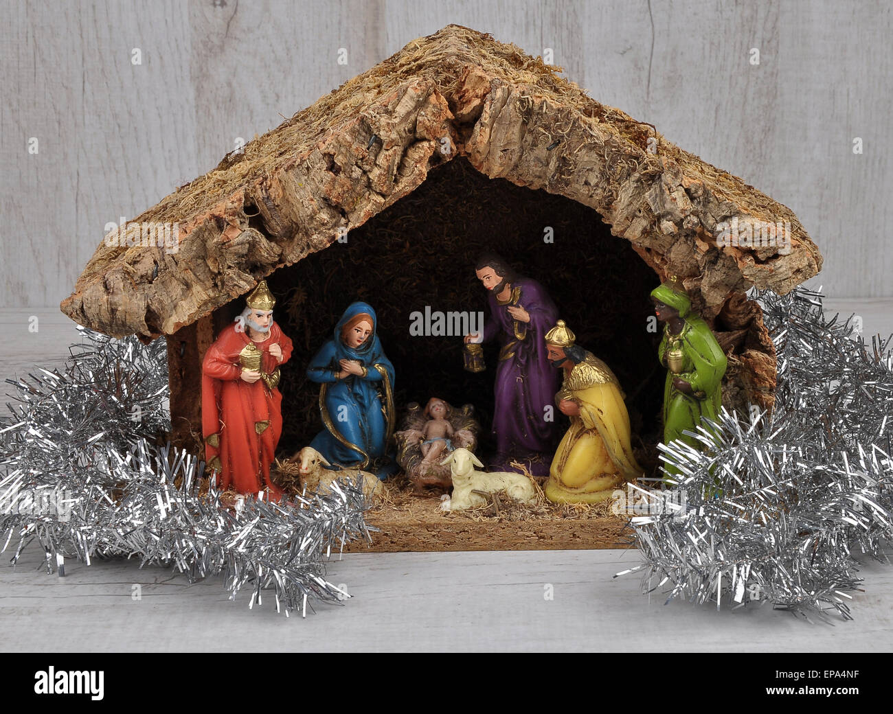 Silver holy crib hi-res stock photography and images - Alamy