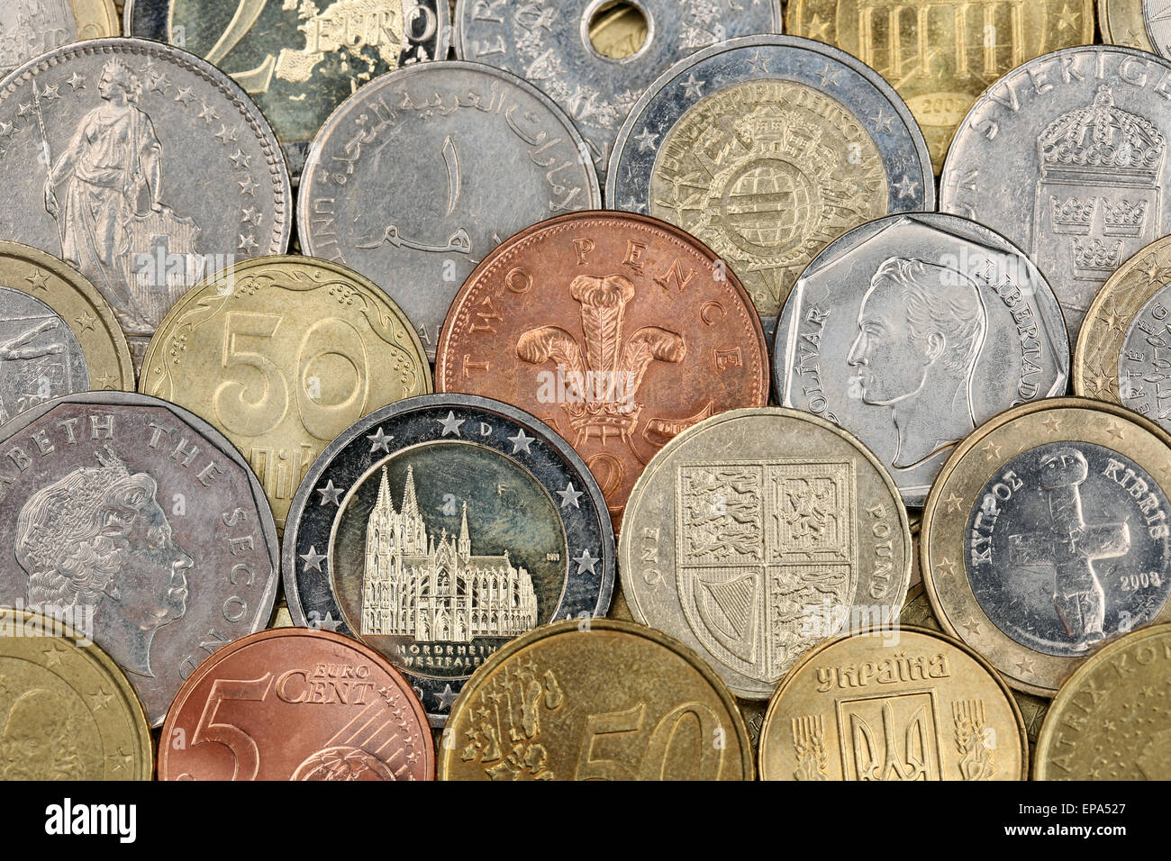 M├╝nzen von der ganzen Welt Stock Photo - Alamy