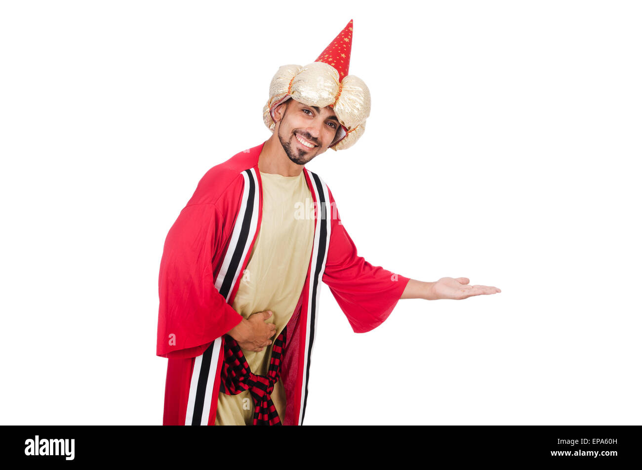 Warlock man in robe Cut Out Stock Images & Pictures - Alamy