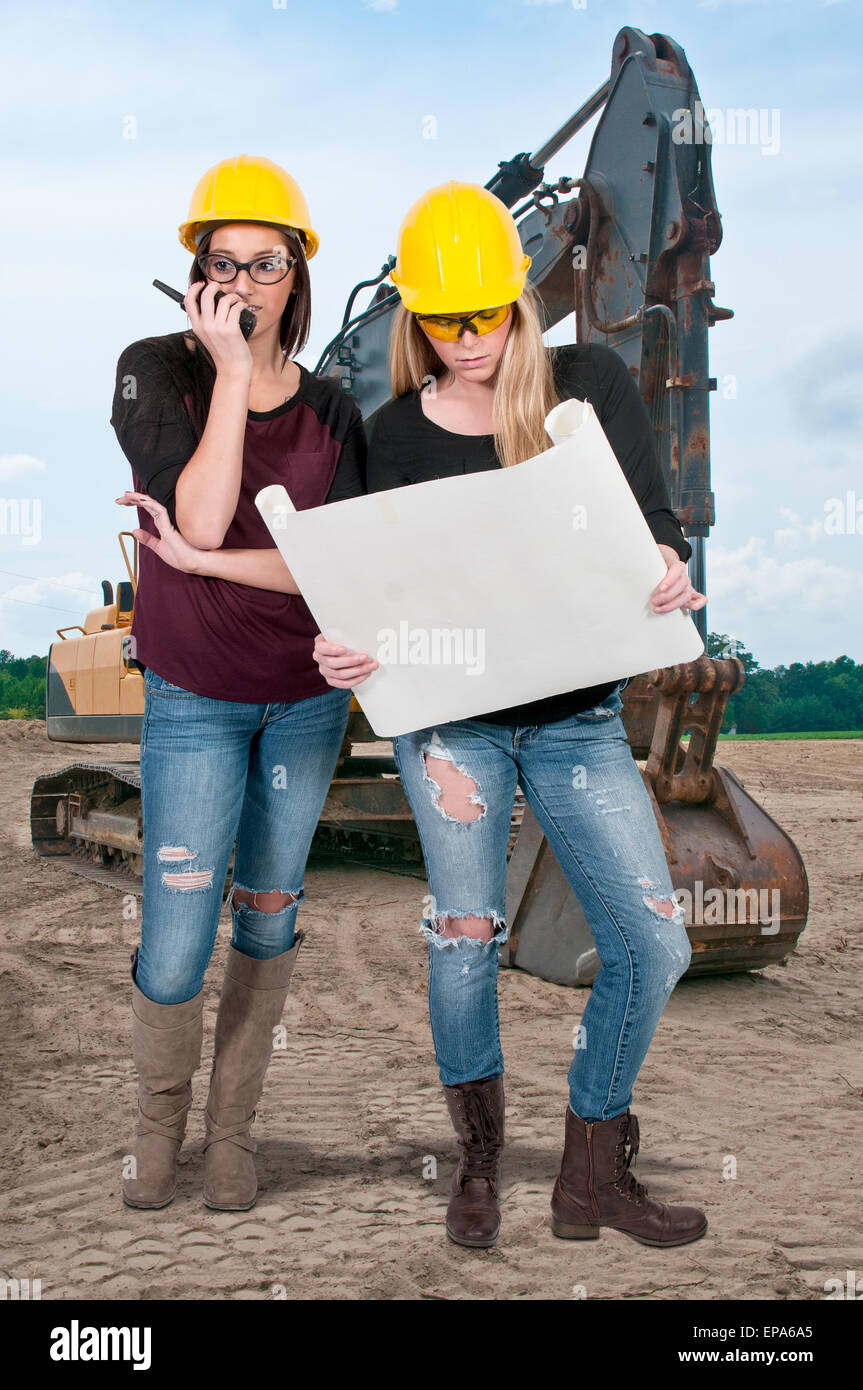 Female Construction Worker Stock Photo - Alamy