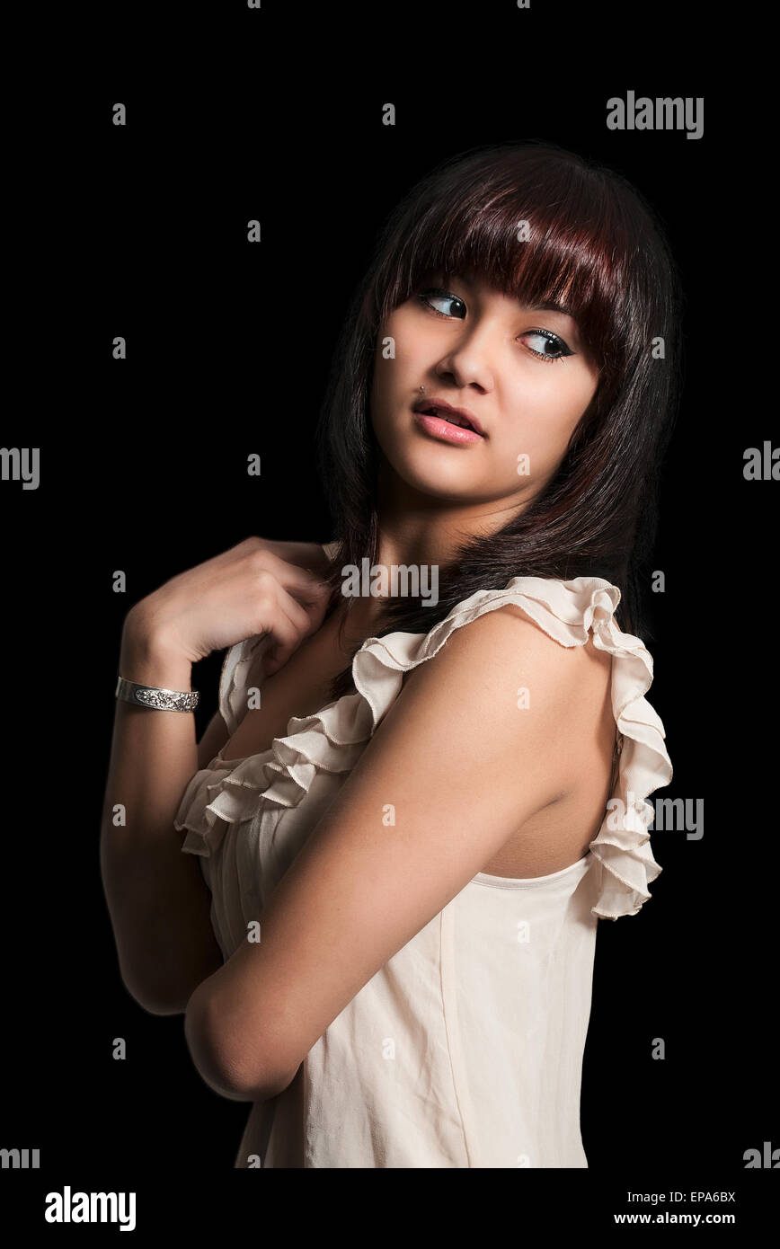 Beautiful Hispanic Woman Stock Photo - Alamy