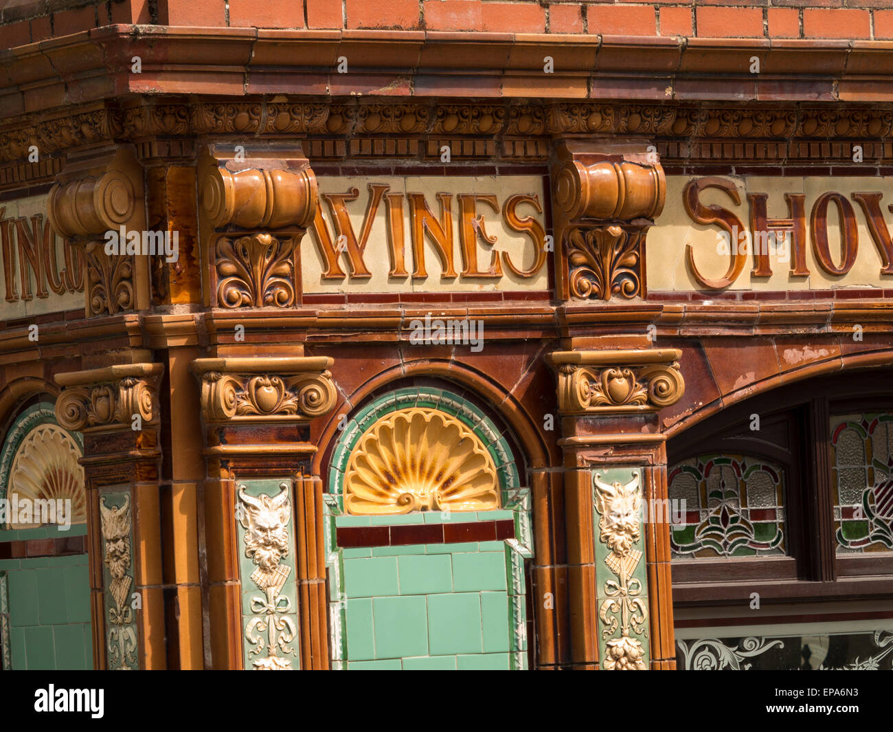 The Red Lion traditional pub exterior, at the National Tramway Museum ...
