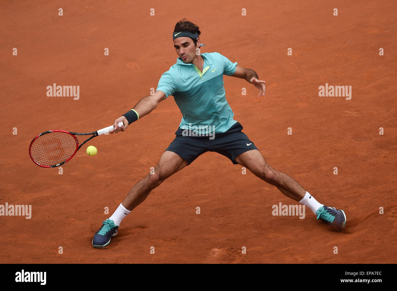 14.05.2015. Rome, Italy. BNL ATP Italian Open Tennis. Roger Federer ...