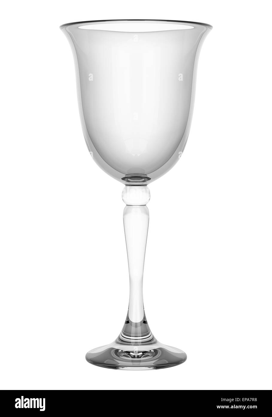 empty wine glass isolated on white background Stock Photo - Alamy