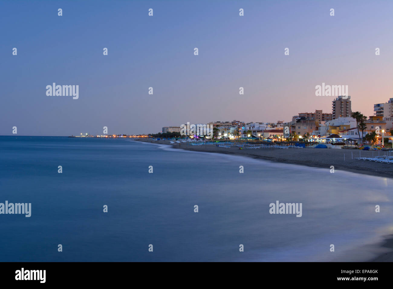 Carihuela Beach. Playa de la Carihuela Stock Photo - Alamy