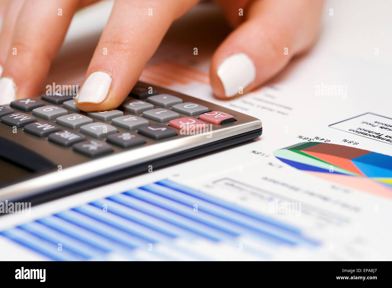 Financial graphs and charts analysis Stock Photo - Alamy