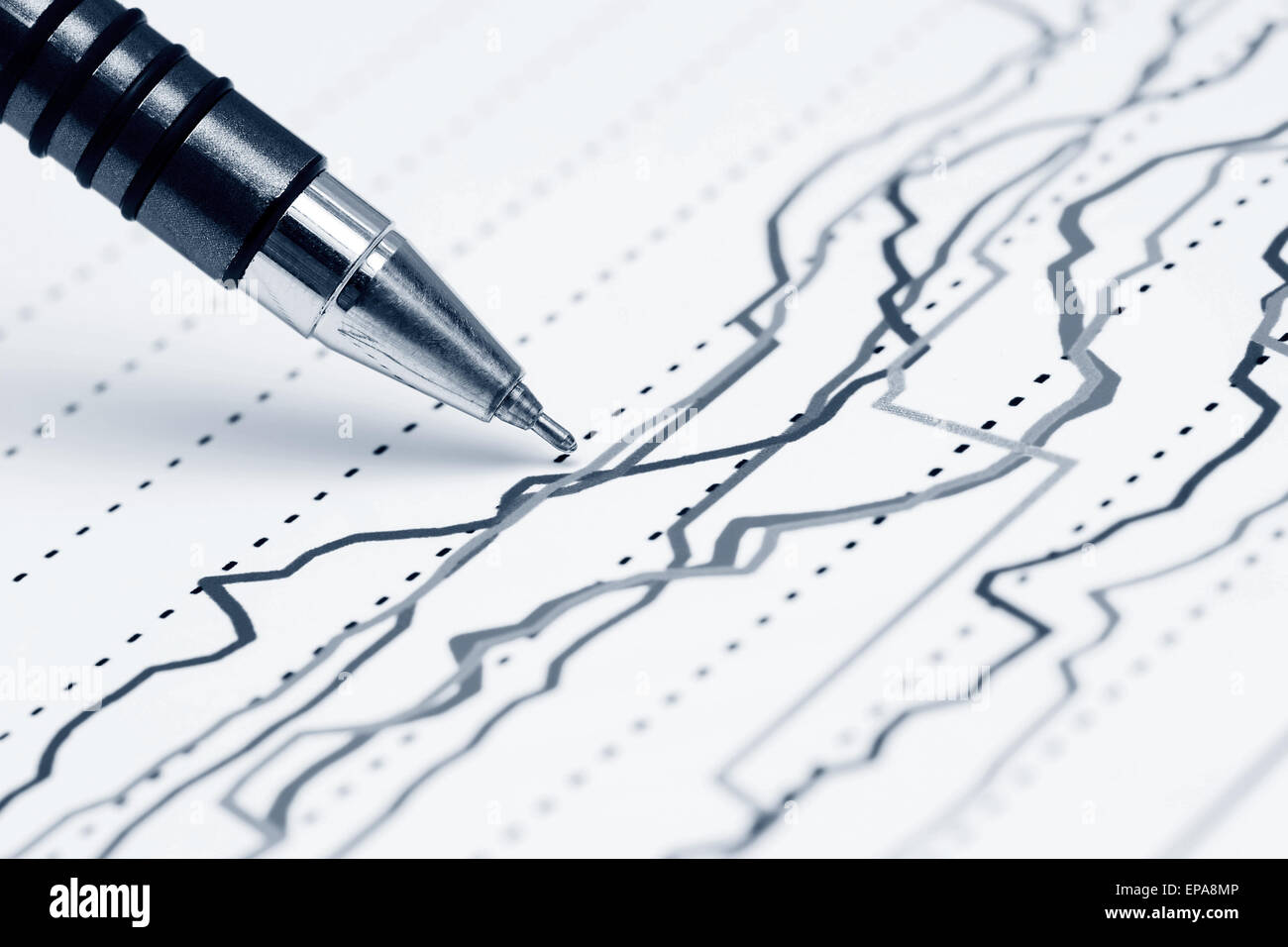 Financial graphs and charts analysis Stock Photo - Alamy