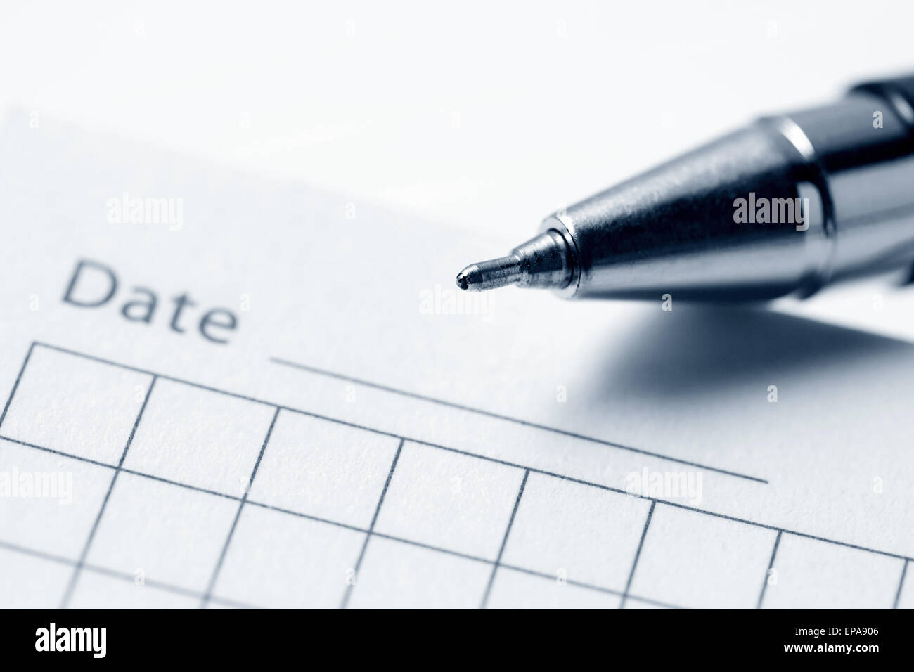 Pen and notebook Stock Photo - Alamy
