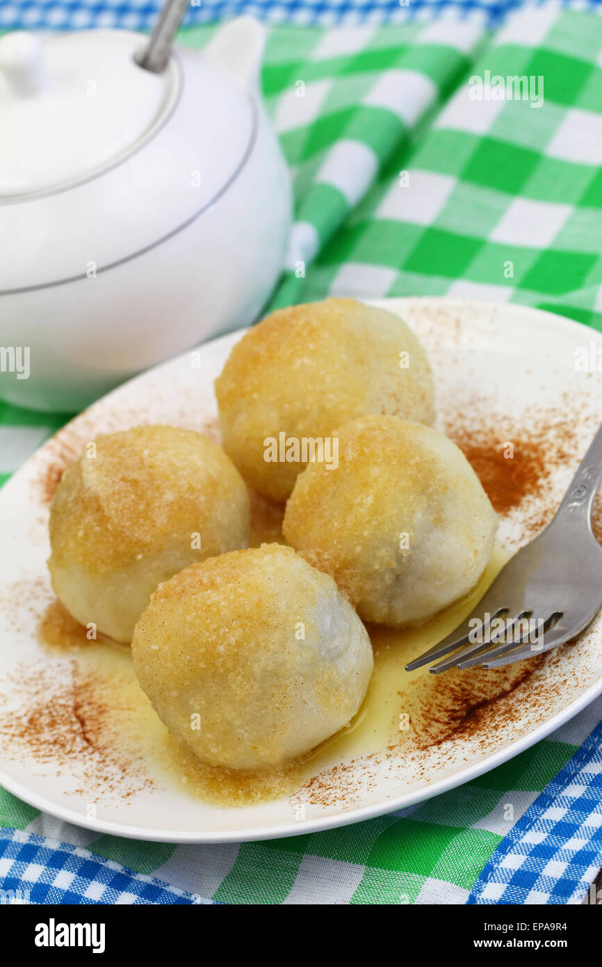Sweet dumplings, closeup Stock Photo - Alamy