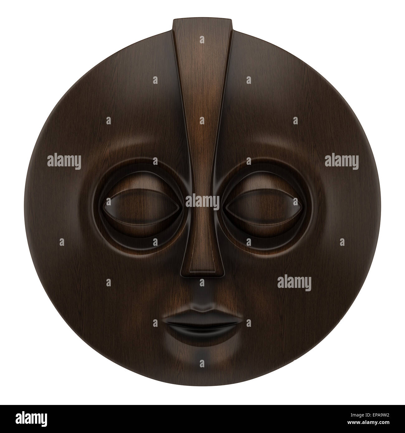 African mask white background hi-res stock photography and images - Alamy