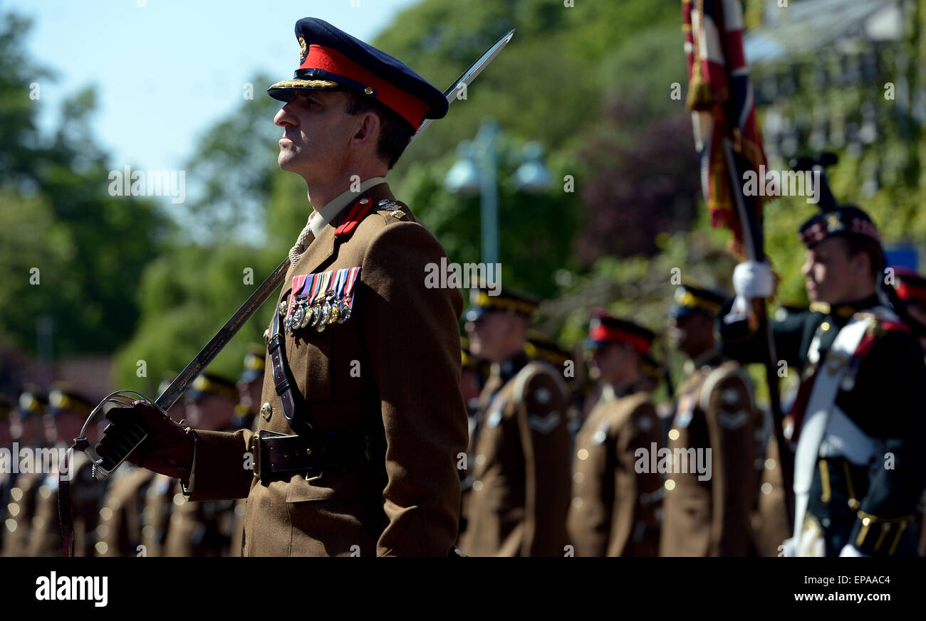 Bad Fallingbostel, Germany. 15th May, 2015. British soldiers at a ...
