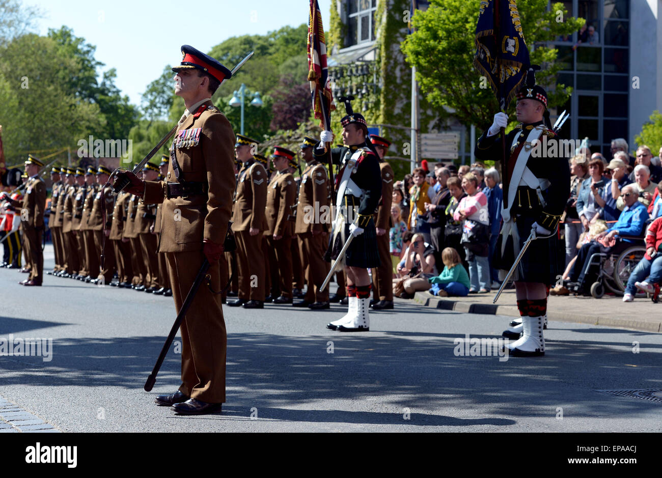 Bad Fallingbostel, Germany. 15th May, 2015. British soldiers at a ...