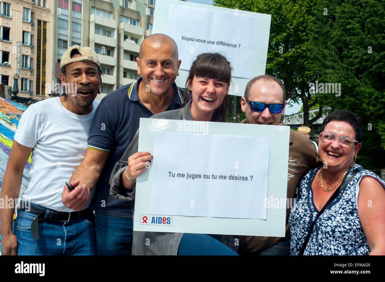 Paris, France., AIDS Campaign Against Homophobia, IDAHOT, Group ...
