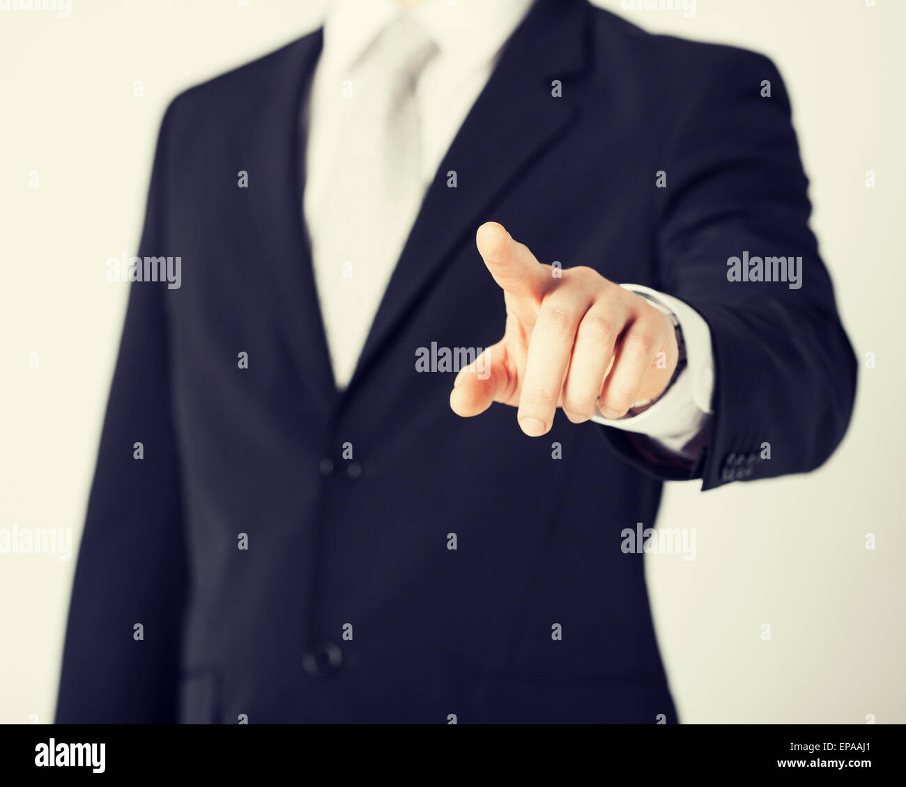 man hand pointing at something Stock Photo - Alamy