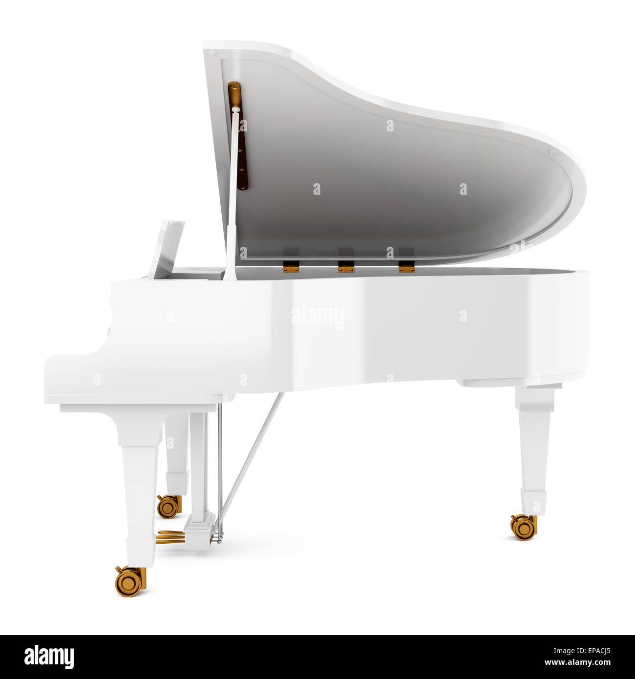 Beautiful White Piano