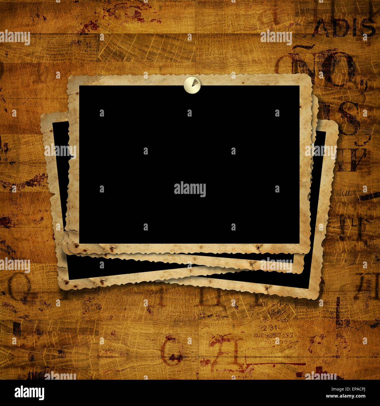Old grunge paper frames on the ancient background Stock Photo - Alamy