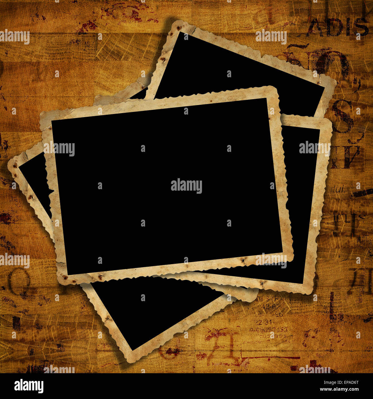 Old grunge paper frames on the ancient background Stock Photo - Alamy