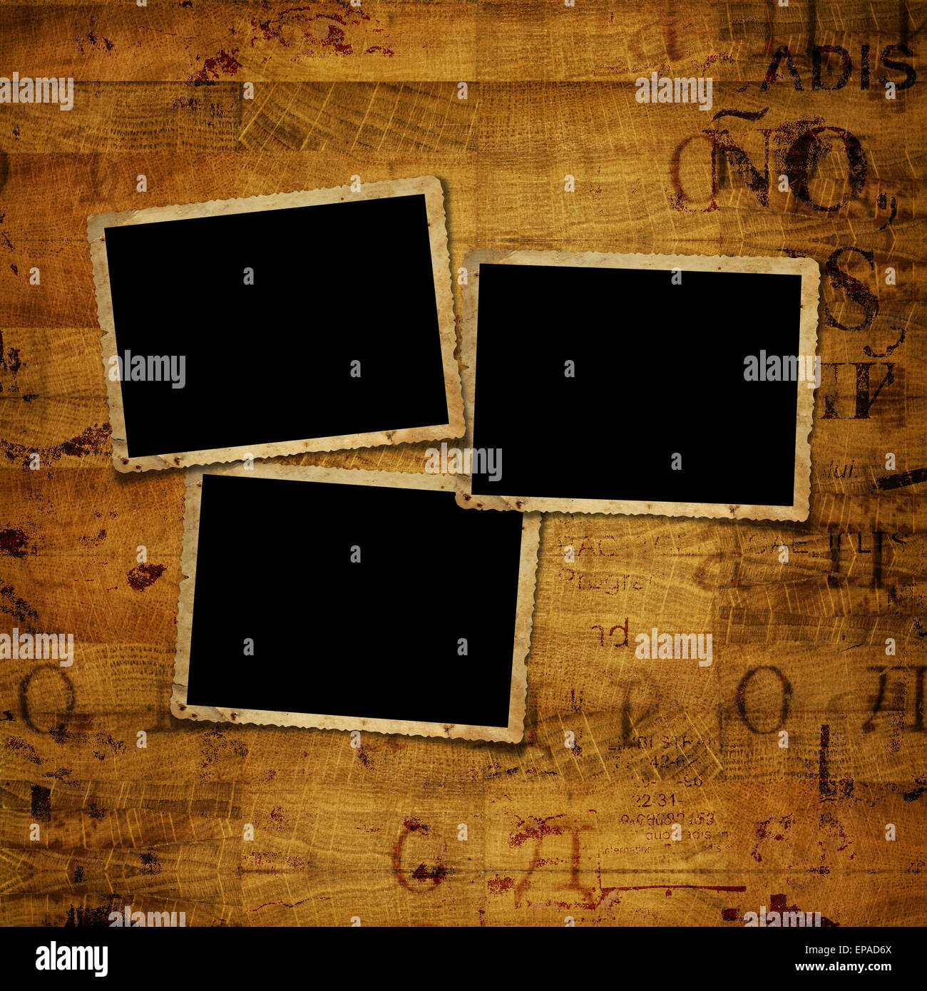 Old grunge paper frames on the ancient background Stock Photo - Alamy