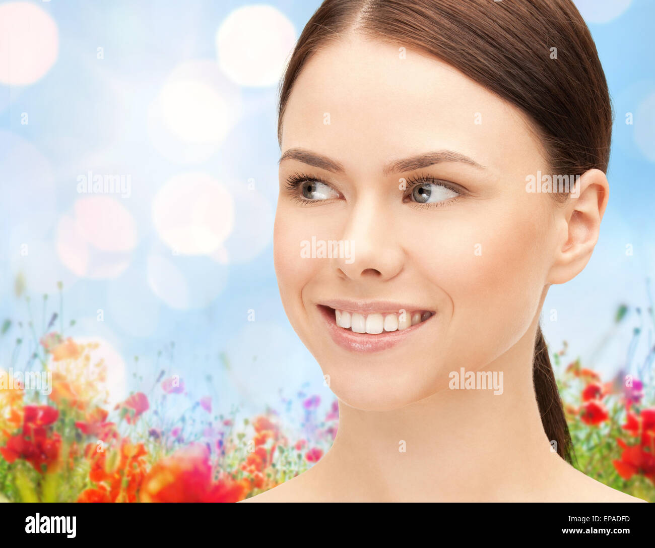 beautiful young woman face Stock Photo - Alamy
