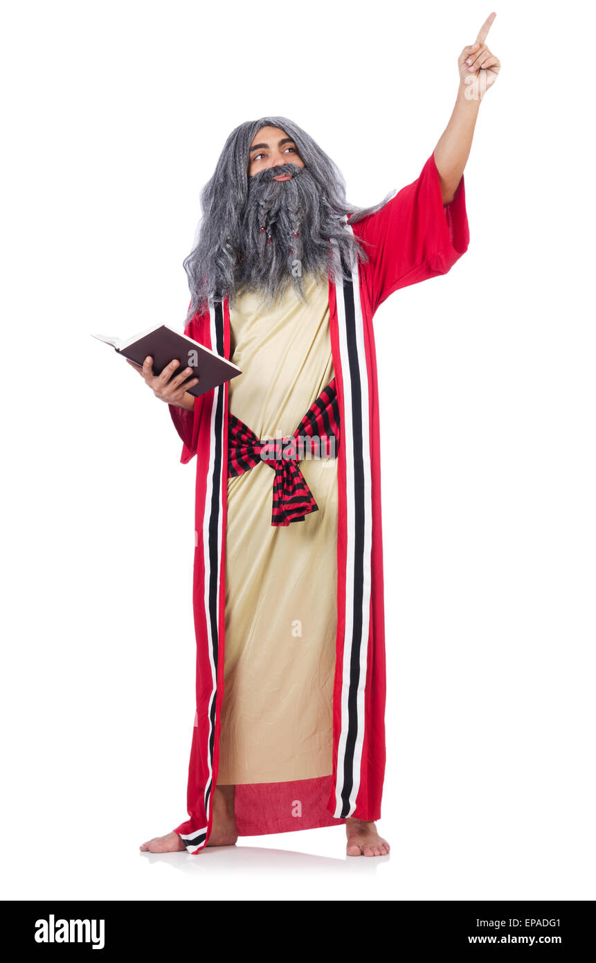 Old wizard isolated on the white background Stock Photo - Alamy