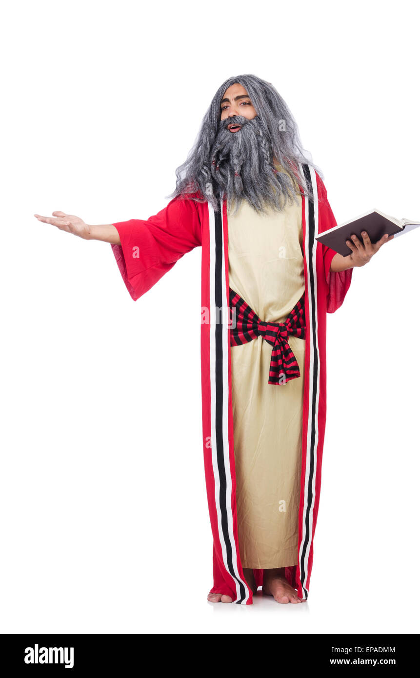 Old wizard isolated on the white background Stock Photo - Alamy