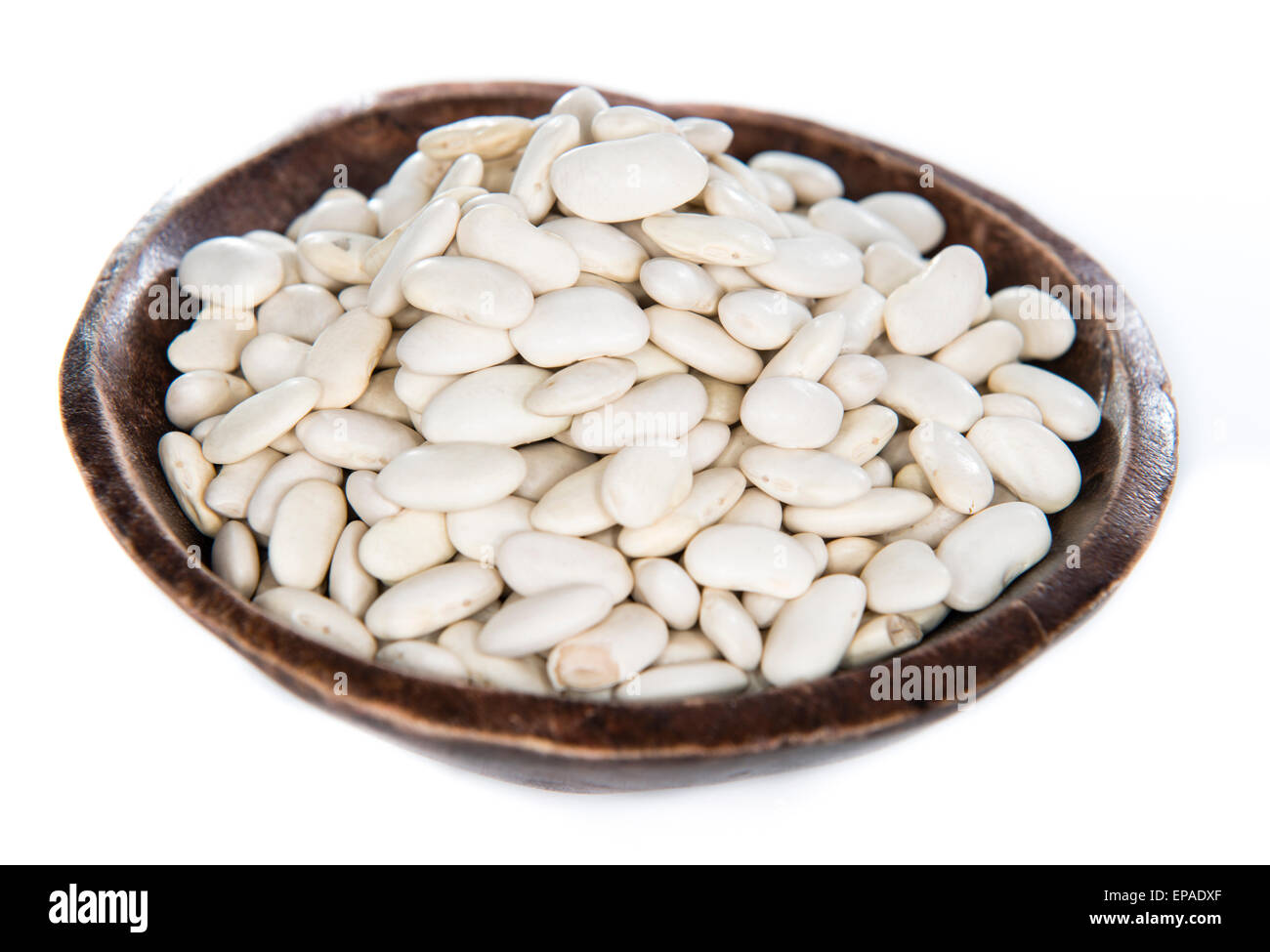 White Beans isolated on pure white background Stock Photo - Alamy