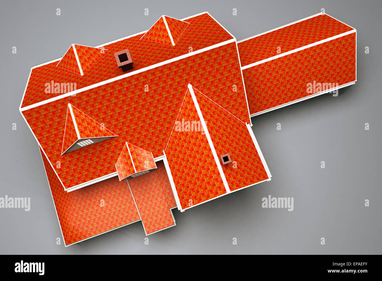 North American Type Garden State House Stock Photo - Alamy