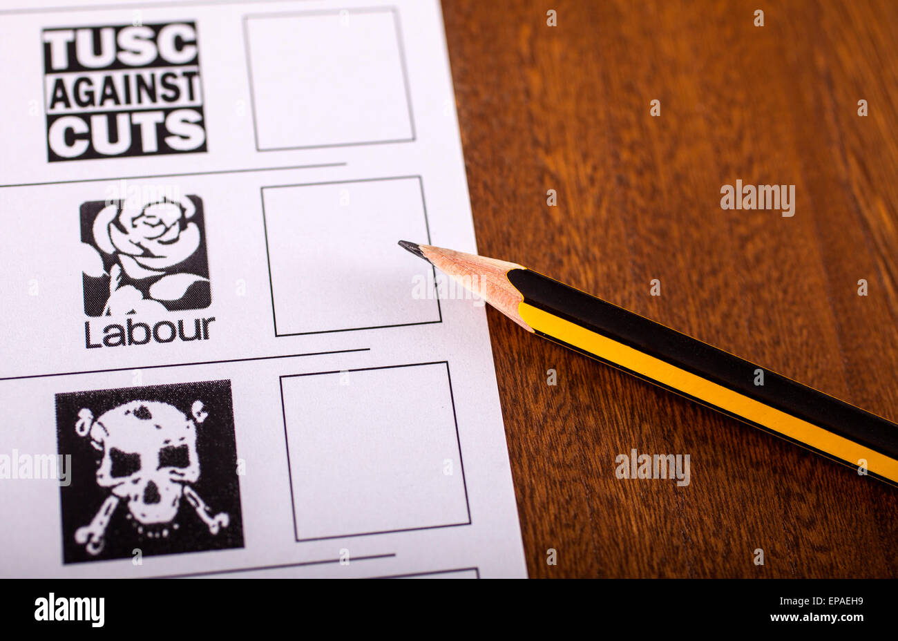 Labour box on ballot paper hi-res stock photography and images - Alamy