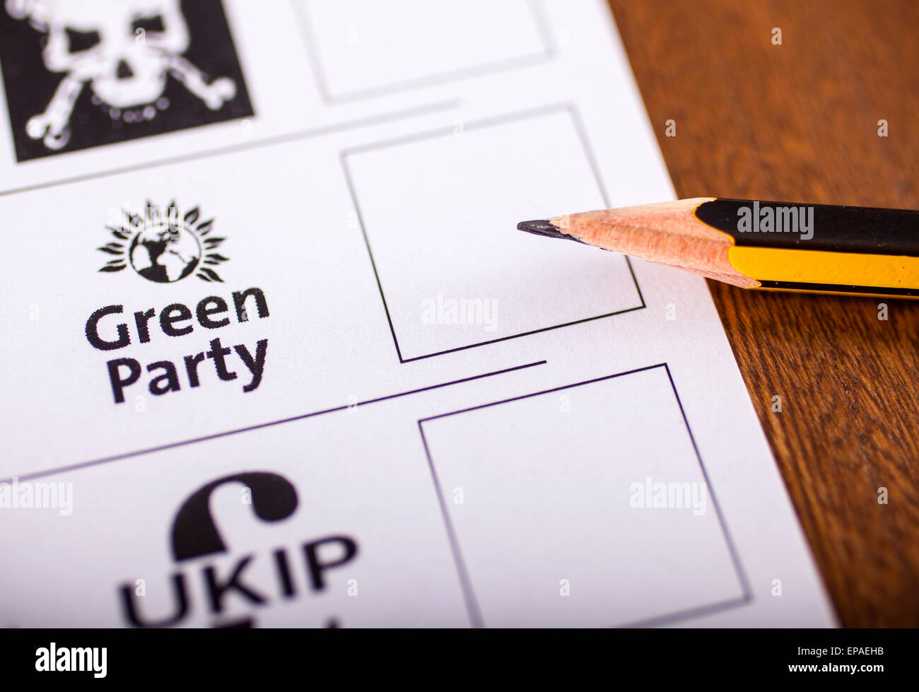 Labour box on ballot paper hi-res stock photography and images - Alamy